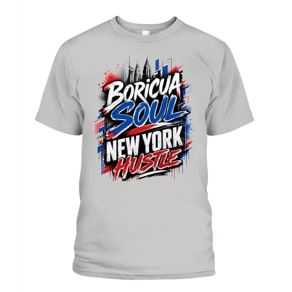 Boricua Soul New York Hustle T-Shirt Puerto Rican Day Parade - Walmart.com