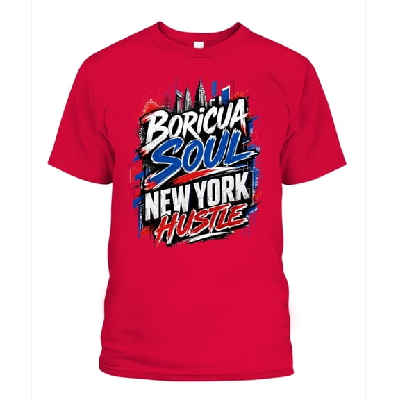 Boricua Soul New York Hustle T-Shirt Puerto Rican Day Parade - Walmart.com