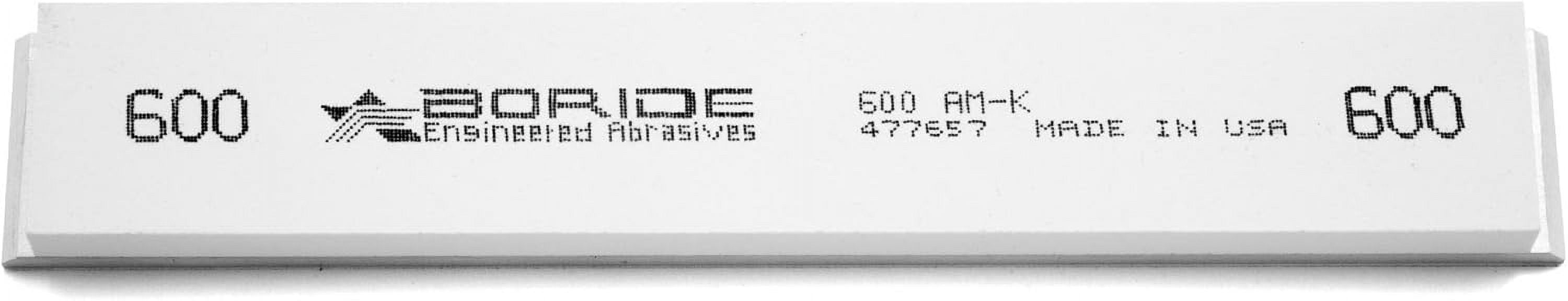 Boride AM-K Series 6" x 1" x 0.25" Sharpening Stone with Aluminum ...