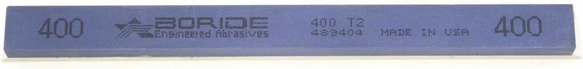 Boride T2 Series 6" x 0.5" x 0.25" Narrow Sharpening Stone with Aluminum Mounting for Edge Pro ...
