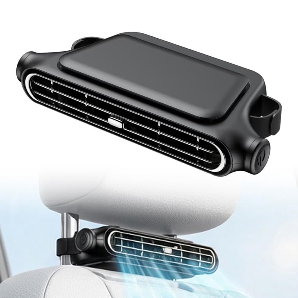 Borikise Carseat Fan, Compact Rear Seat Air Cooling Fan with Adjustable ...