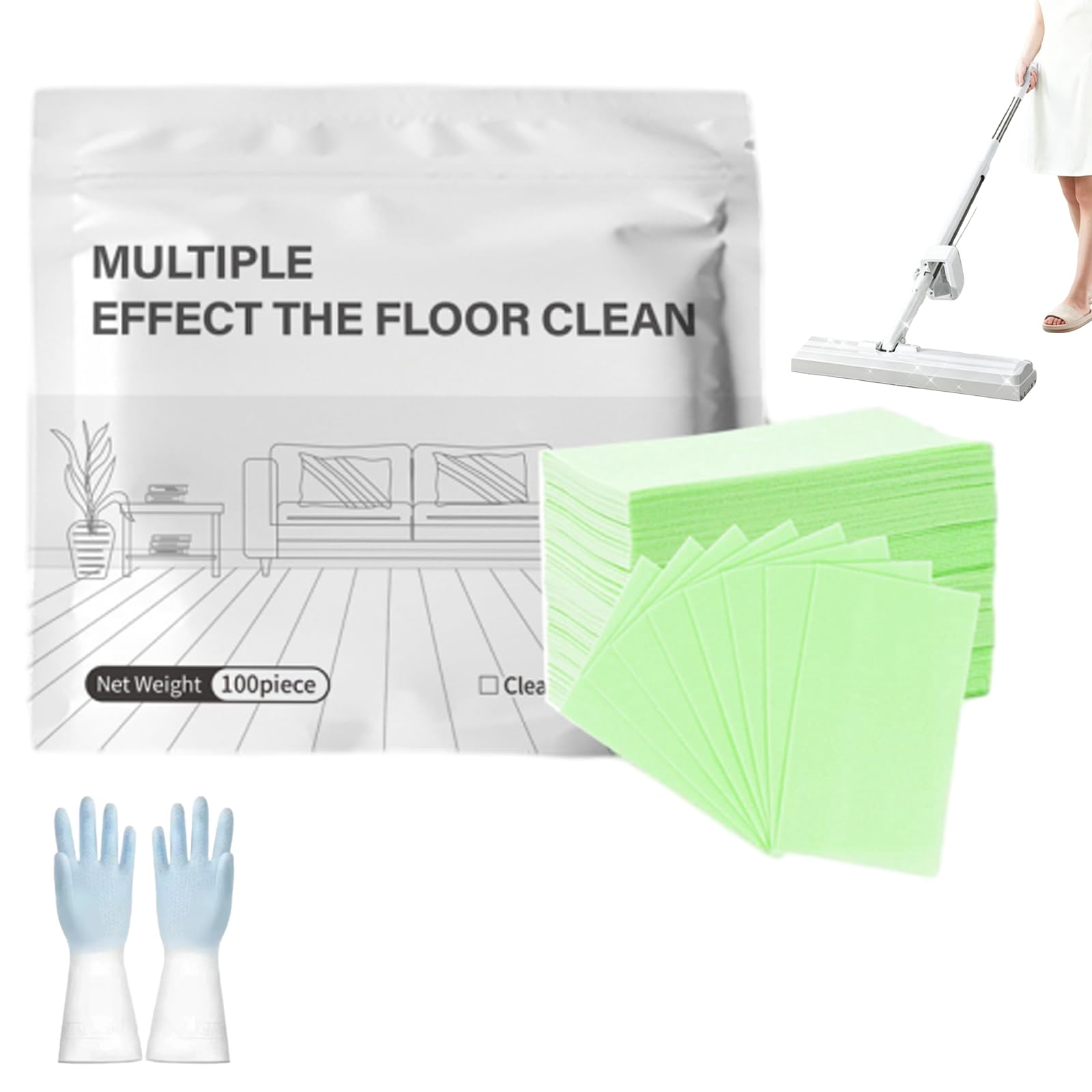 Borikise Floor Cleaning Tablets Multi-surface Cleaner, 100 Pcs ...
