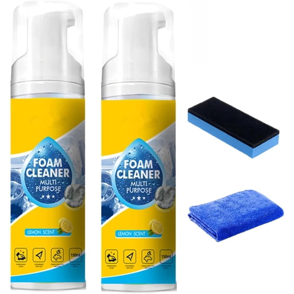 Borikise Foam Cleaner All Purpose, 2Pcs 4-In-1 Multi-Enzyme Formula for ...