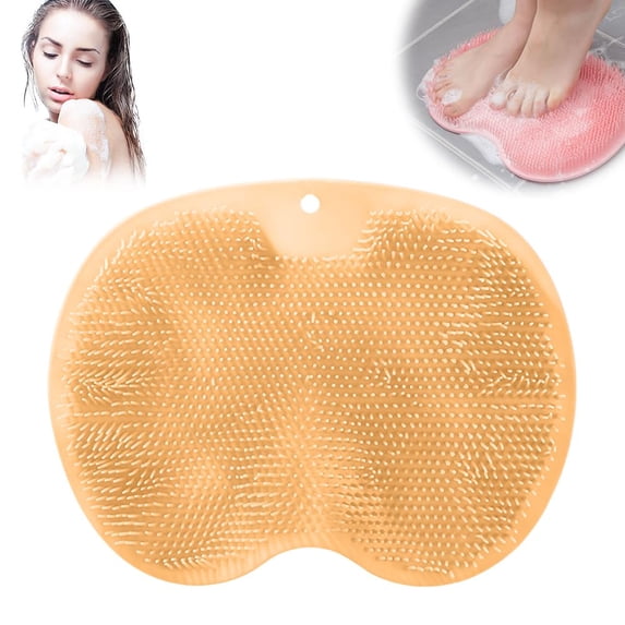 Borikise Foot Scrubber Mat with Non-Slip Suction Cups, Multi-Use Shower ...