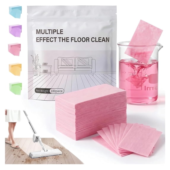 Borikise Multi-Surface Floor Cleaning Tablets, Pet Safe Dissolving Mop ...