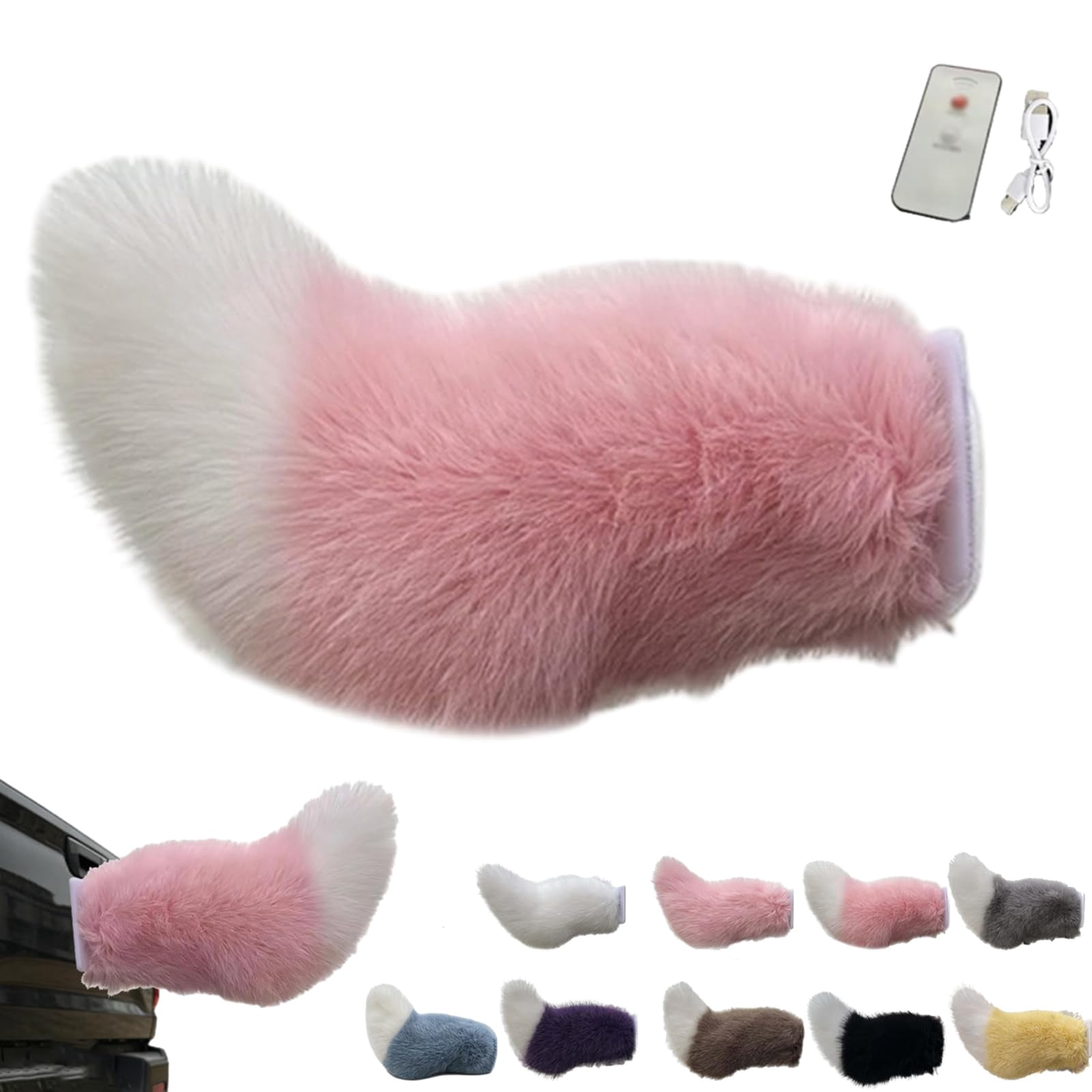 Borikise Remote Control Electric Car Tail, Moving Tail for Cars with ...