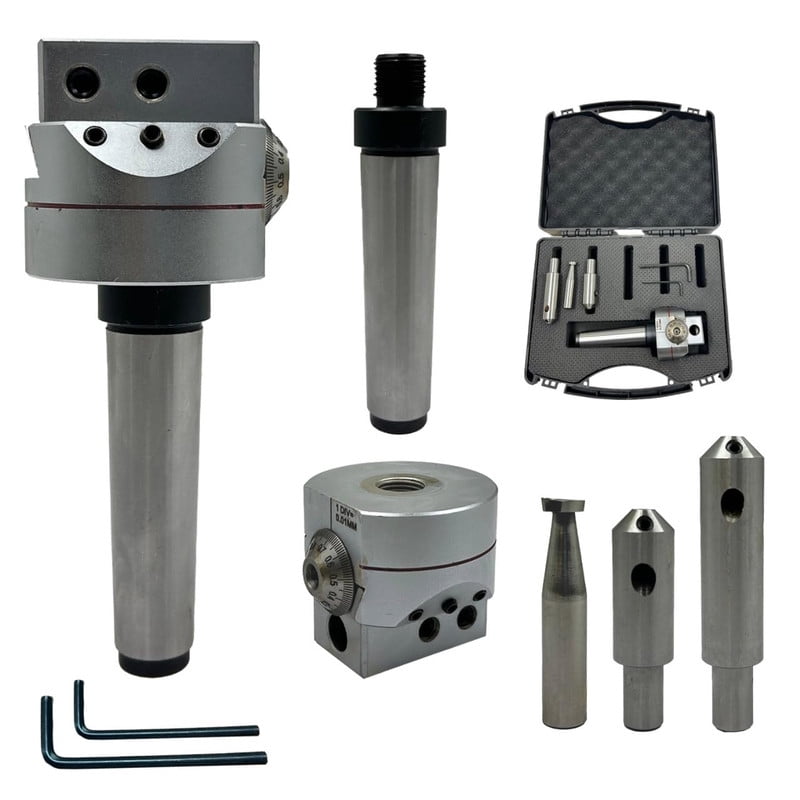 Boring Head Diameter 62 mm with 1 HSS Tool, 2 Boring Bars, and MT3 ...