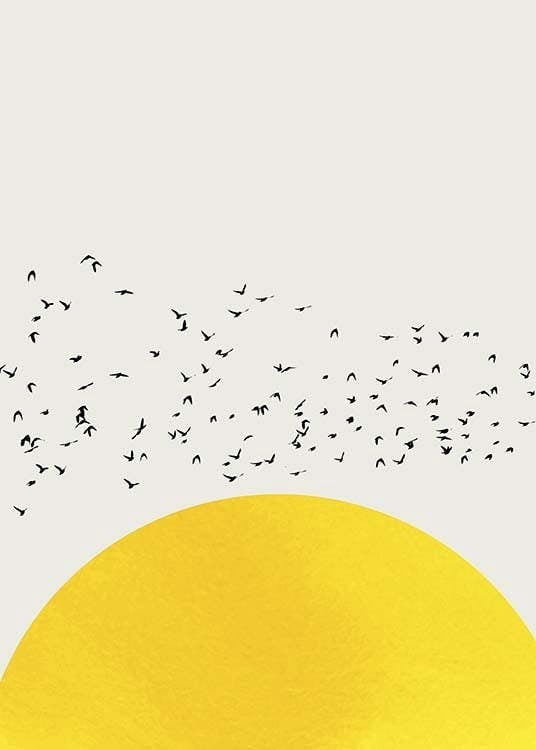 Boris Draschoff / Kubistika - A Thousand Birds Print Wall Art, Modern ...