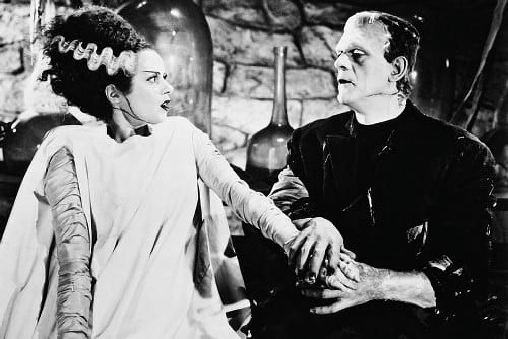 Boris Karloff Elsa Lanchester Bride Of Frankenstein 24x36 Poster ...