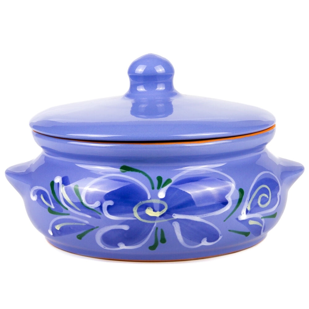 Borisovskaya Keramika Clay Baking Pot with Lid 22 fl oz (650 ml ...