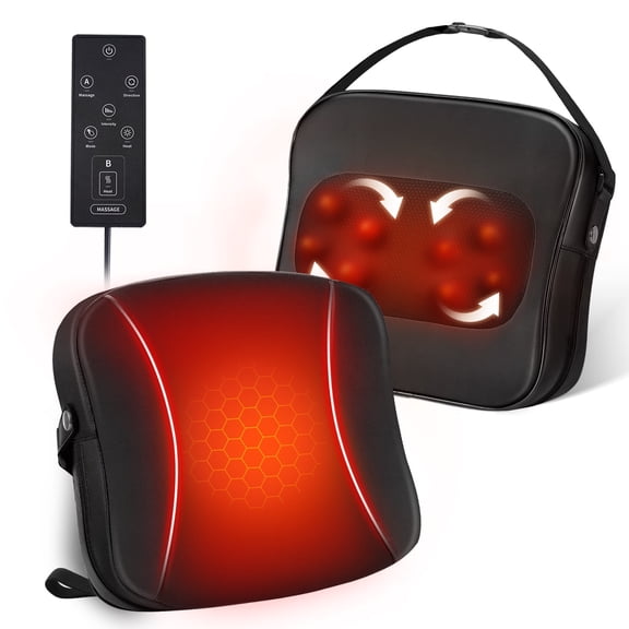 Cordless Neck and Shoulder Massager with Soothing Heat, Upgarded 6D ...