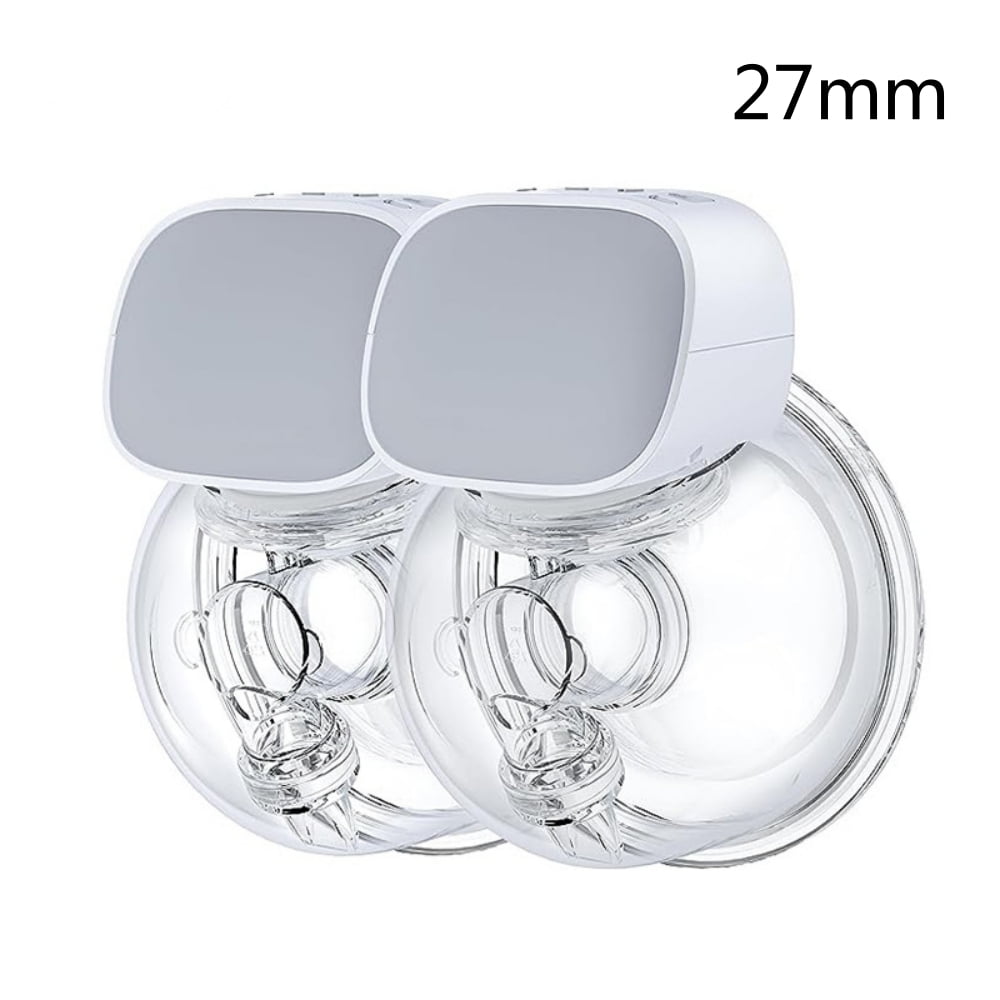 Boriyuan 2 Pcs Wearable Breast Pump Portable Electric Hands-Free Breast ...
