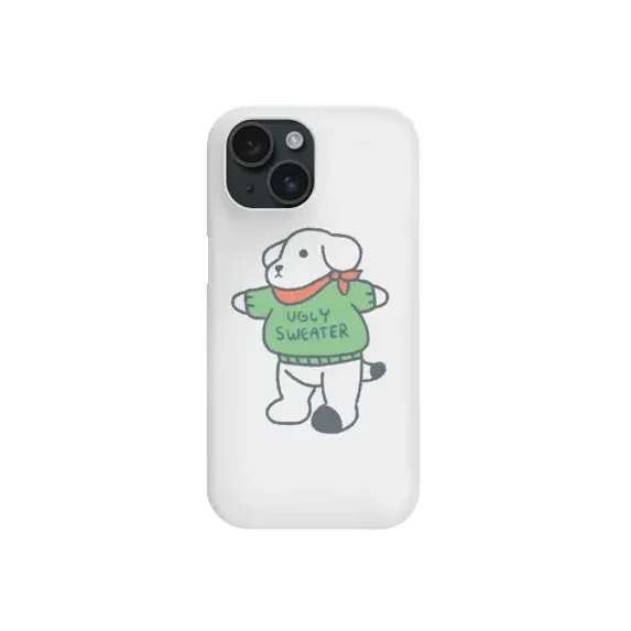 Bork is Festive Funny Dog Christmas Phone Case for iPhone 16 15 14 13 ...
