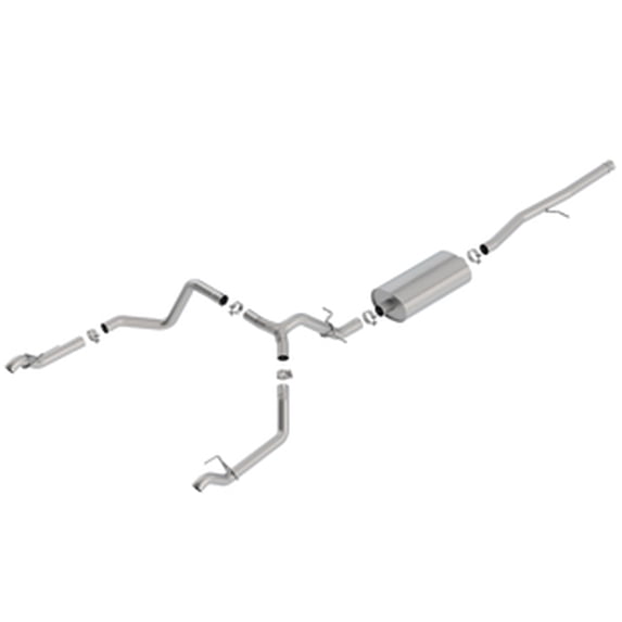 Borla Touring Muffler Pipe Kit - 140767 Cat-Back Exhaust System ...