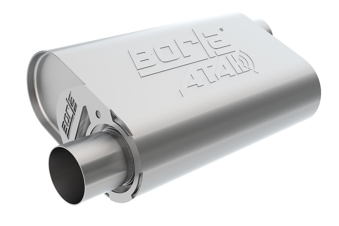 Borla Exhaust CrateMuffler SBC Hot 350/383 3inch Offset/Offset 14x4 ...