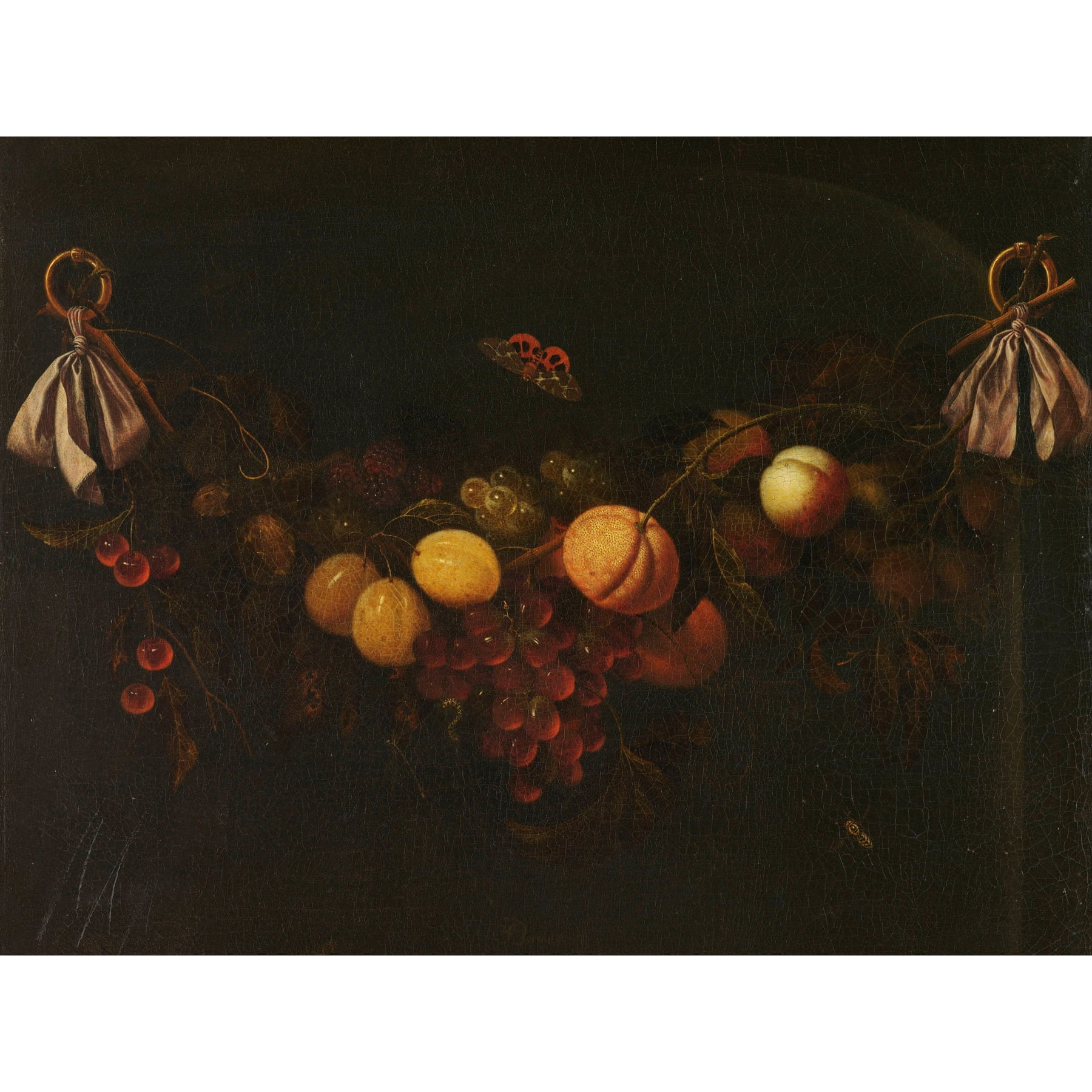 Borman Festoon of Fruits Still Life Painting Extra Large XL Wall Art ...