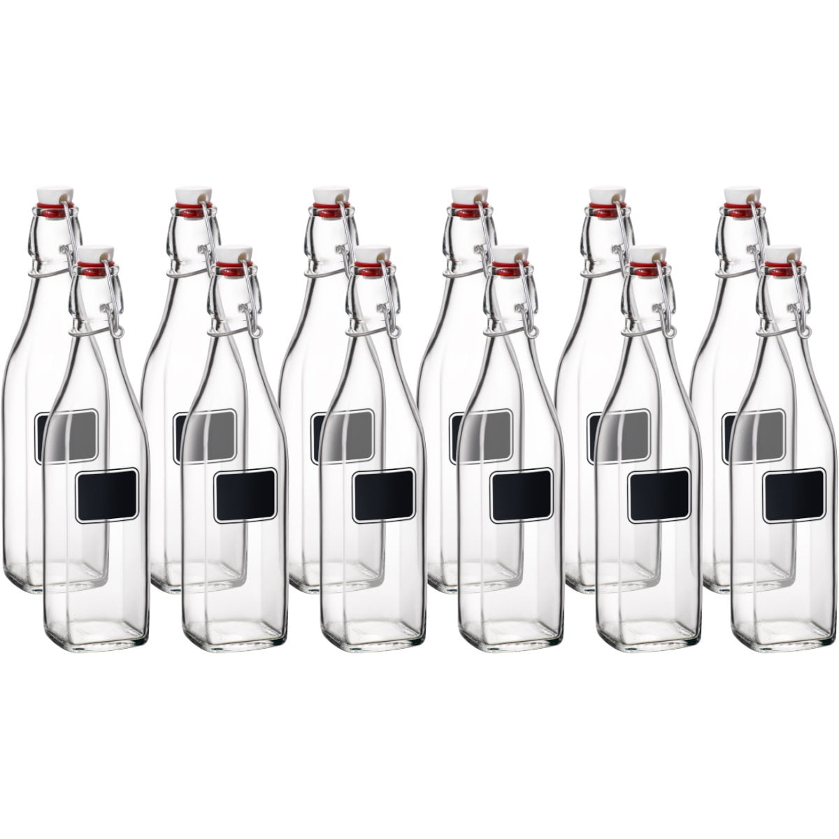 Bormioli Rocco 17oz Swing Top Bottles with Chalkboard Label | 12-pack ...