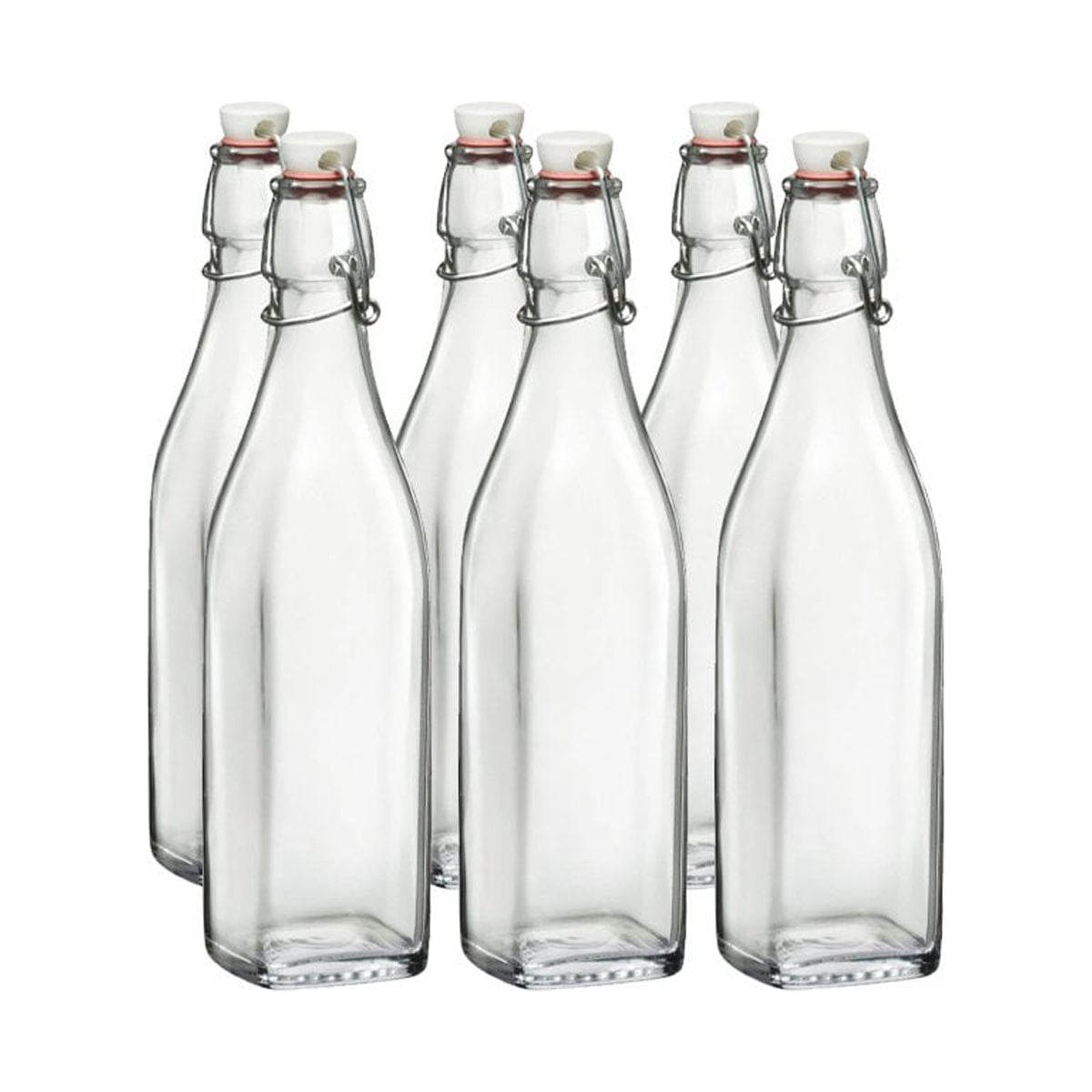Bormioli Rocco 17oz Swing Top Glass Bottles | 6-pack - Walmart.com