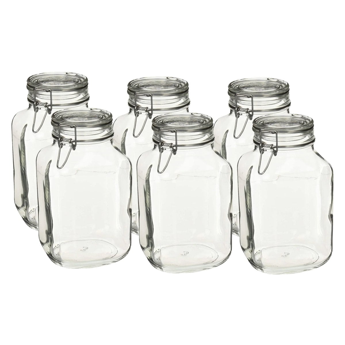 Bormioli Rocco 3L Swing Top Glass Fido Glass Jars | 6-pack - Walmart.com