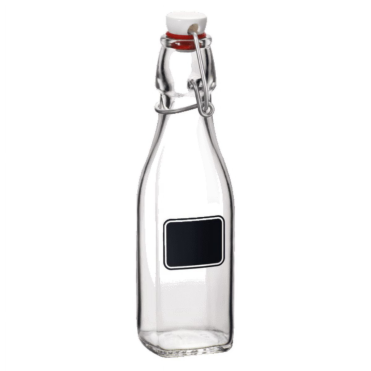 Steelite 8.5 oz Swingtop Glass Bottle with Chalkboard and Lid - Walmart.com