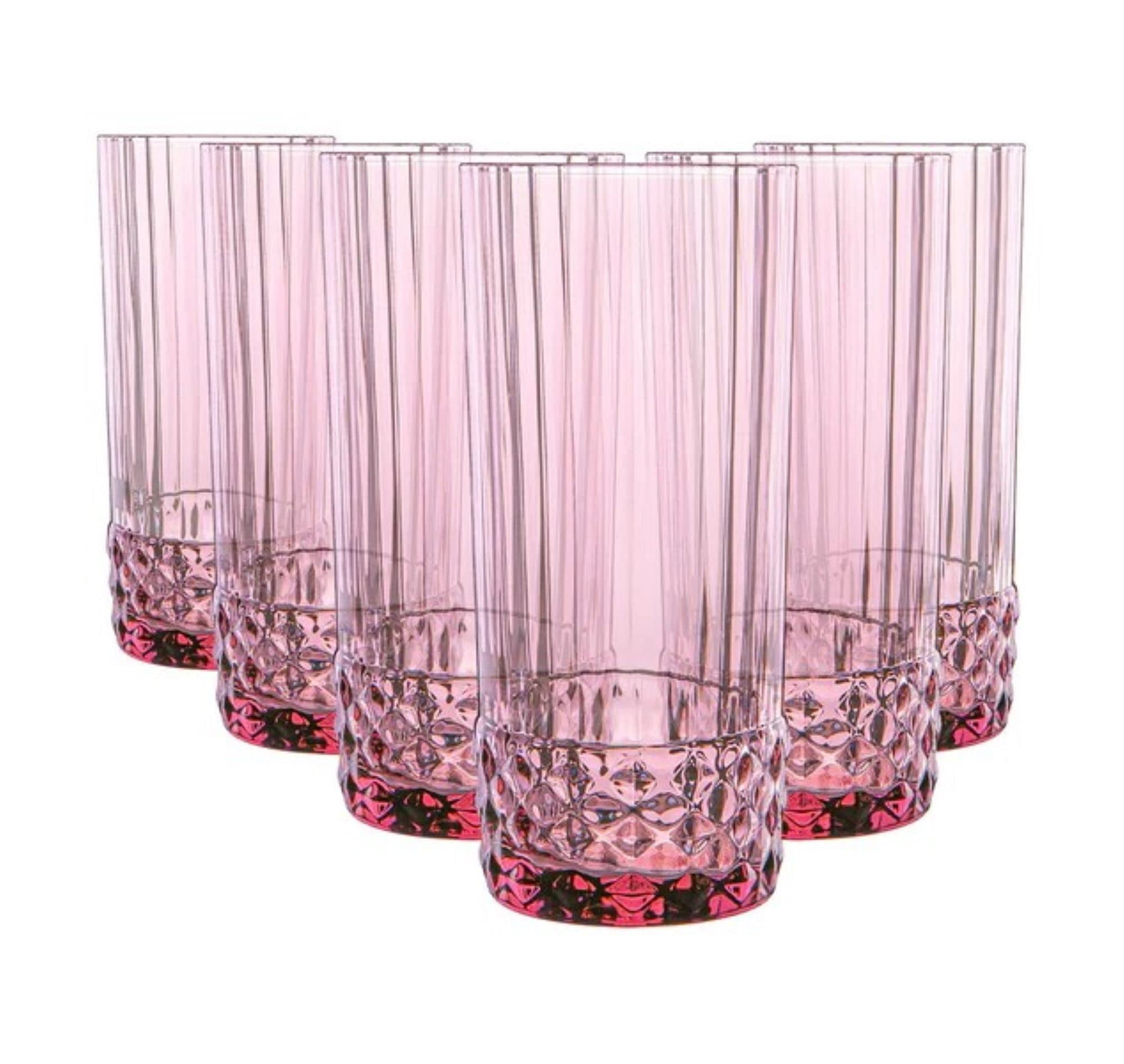 Bormioli Rocco America '20s Colored Long Drink Glass, 13.5 oz, Set of 6 ...