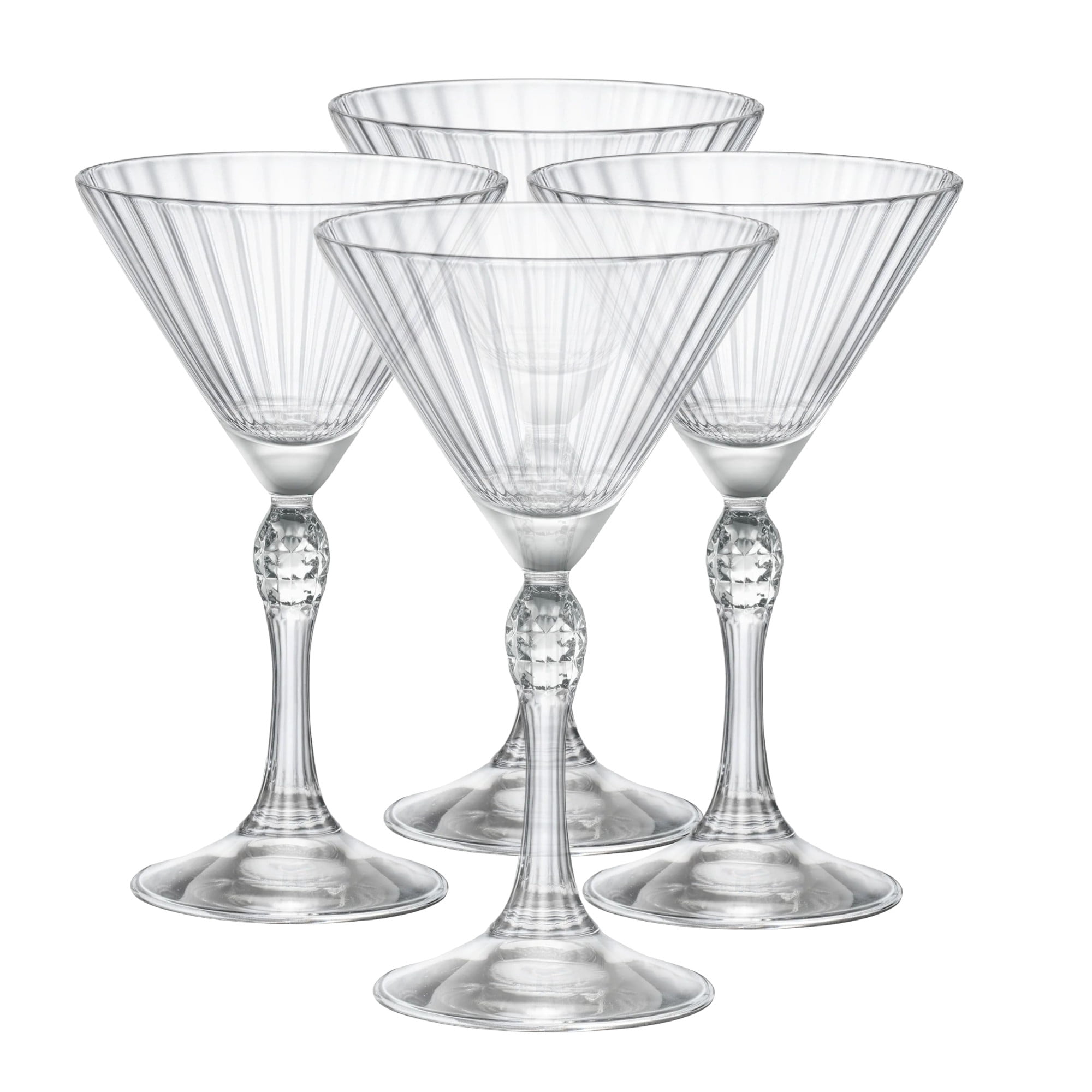 Bormioli Rocco America '20s Small Martini Glasses, 5.25 oz., Clear, Set ...