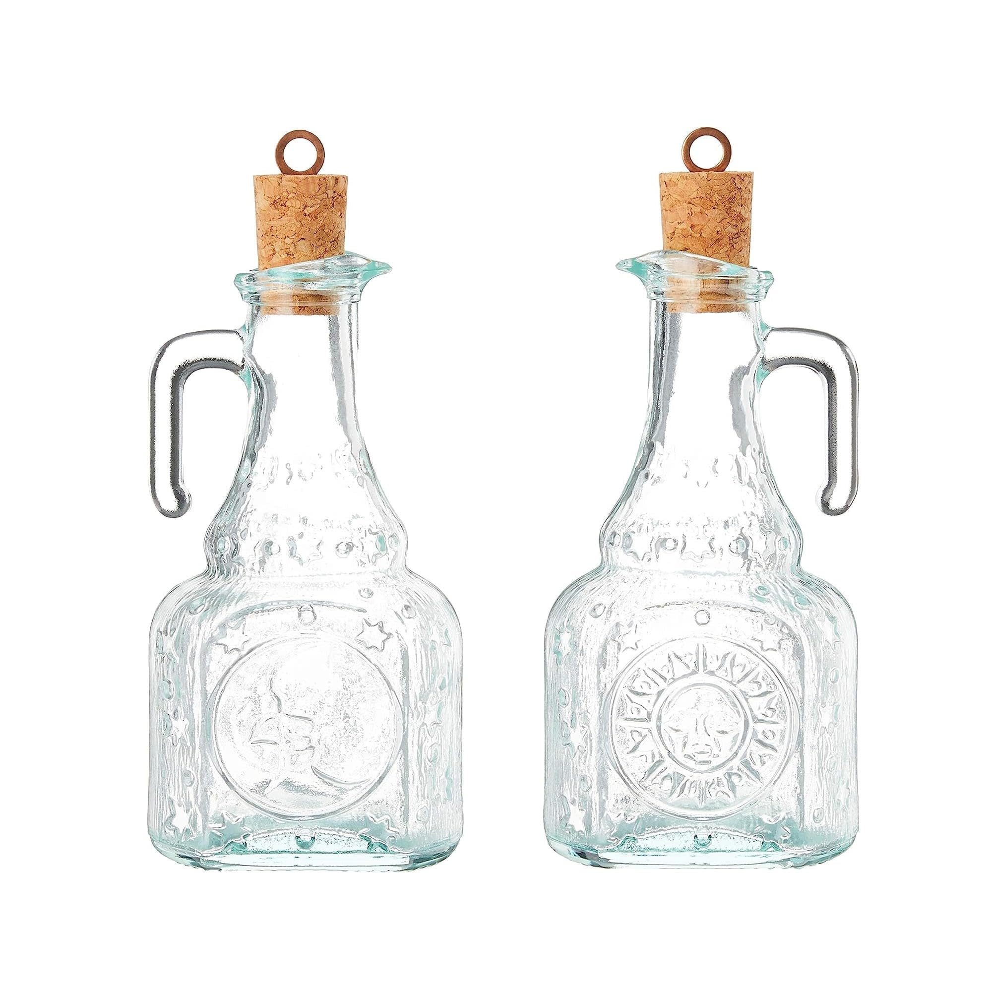 Bormioli Rocco Country Home Helios Oil Bottle Set of 2, 8 Oz ...