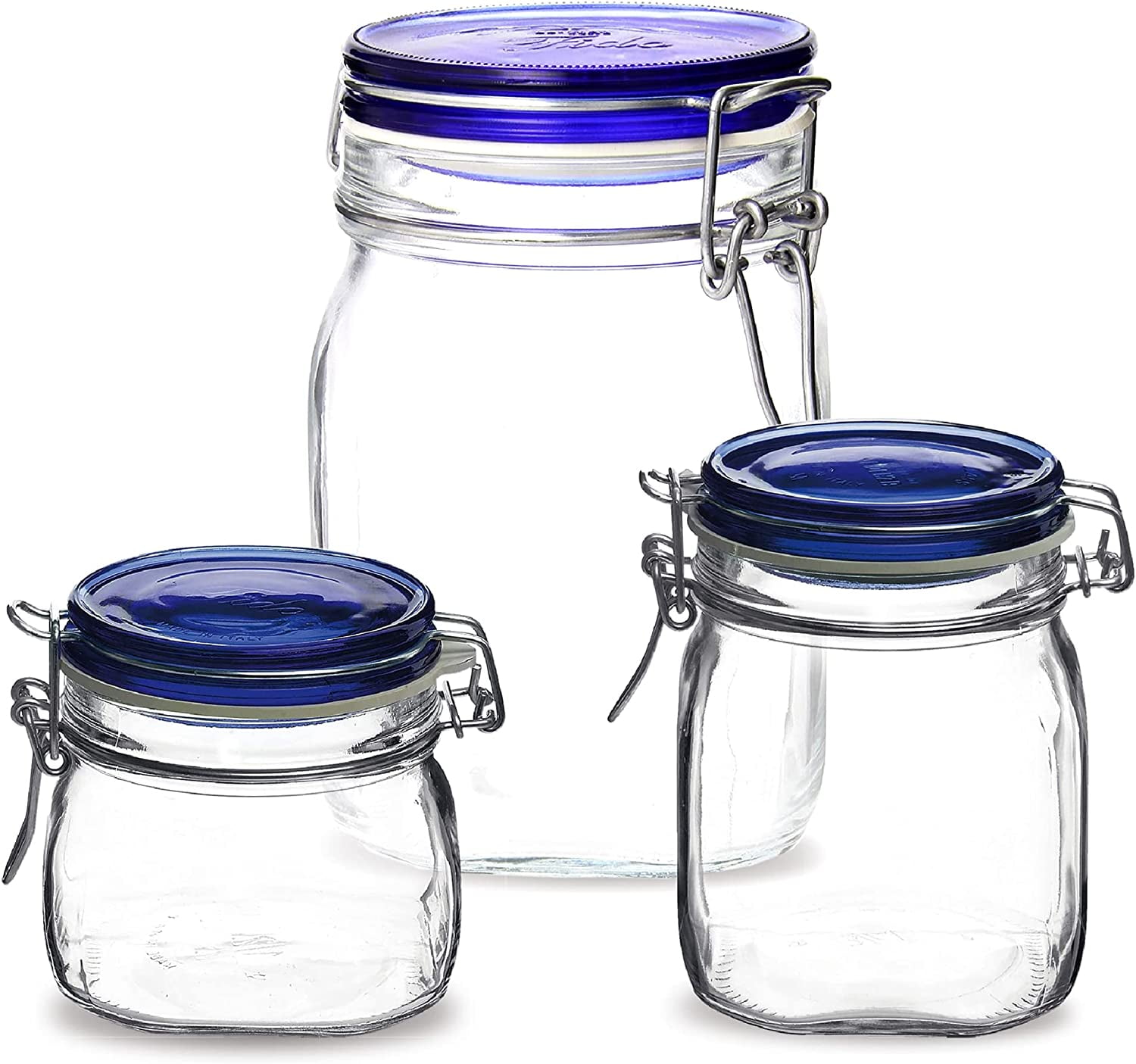 Bormioli Rocco Fido Collection, Variety Pack, Set Of 3 Food Storage ...