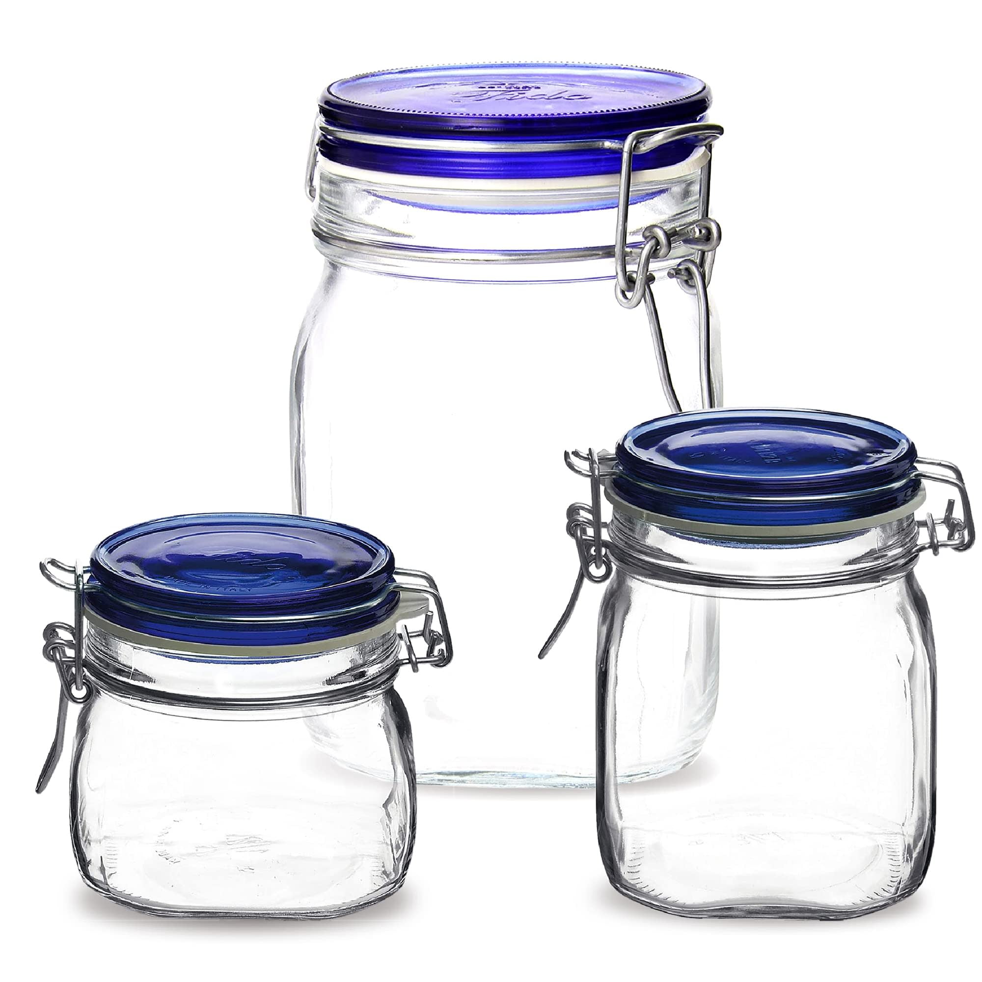 Bormioli Rocco Fido Collection, Variety Pack, Set Of 3 Food Storage ...