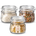 Bormioli Rocco Fido Glass Jars - 17.5 oz Airtight Containers with Clamp ...