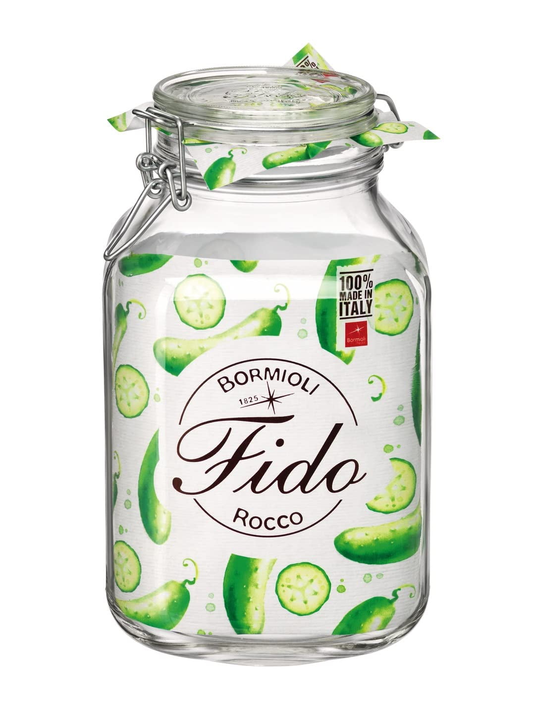 Bormioli Rocco Fido Glass Square Jar, 3 Liter - Walmart.com