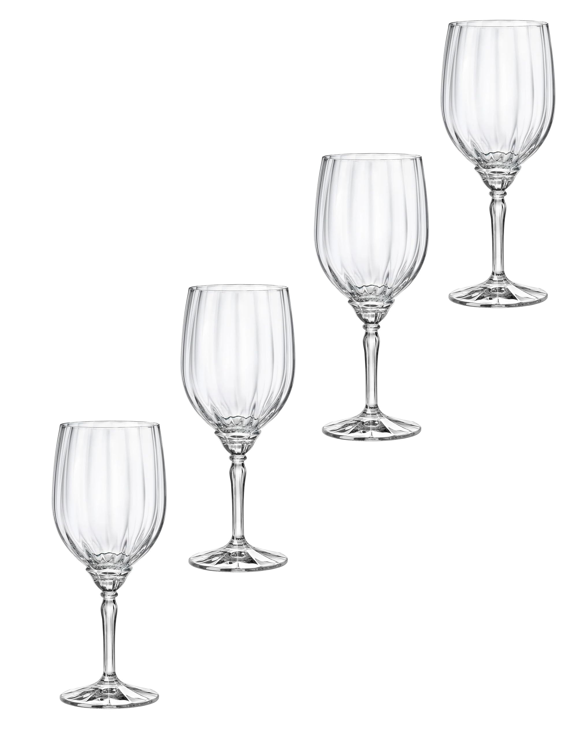 Bormioli Rocco Florian 18 oz. Red Wine, Gin & Tonic Glasses, Clear, Set ...