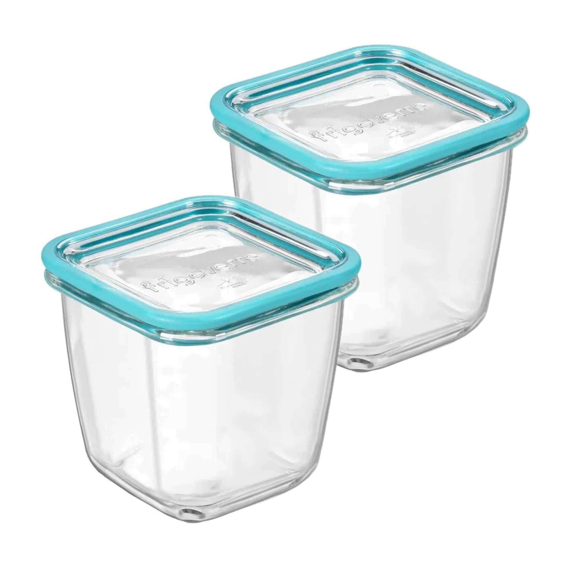 Bormioli Rocco Frigoverre Future Glass Food Storage Container, Set of 2 ...