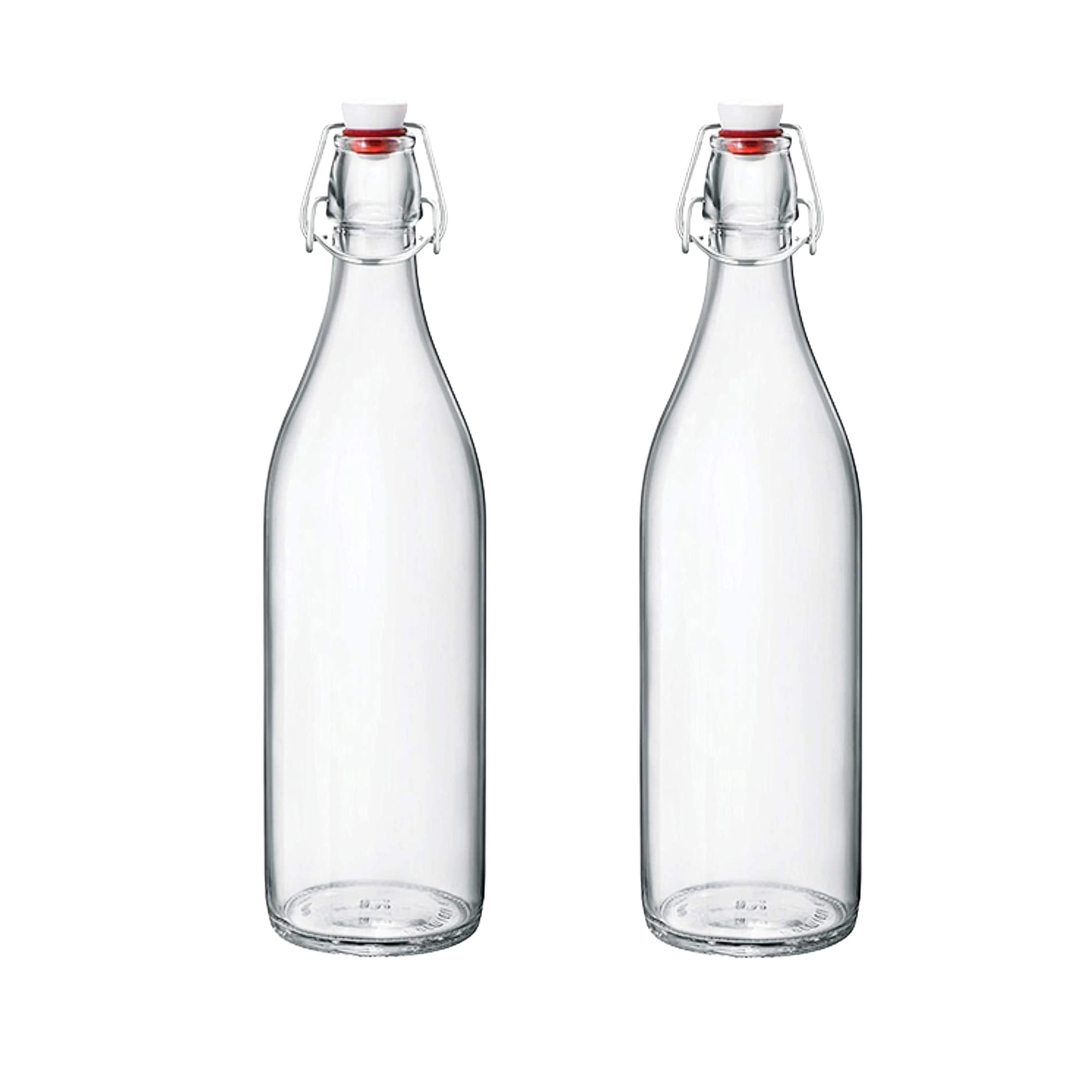 Bormioli Rocco Giara Clear Glass Bottle With Stopper, 33 3/4 oz. (2 ...