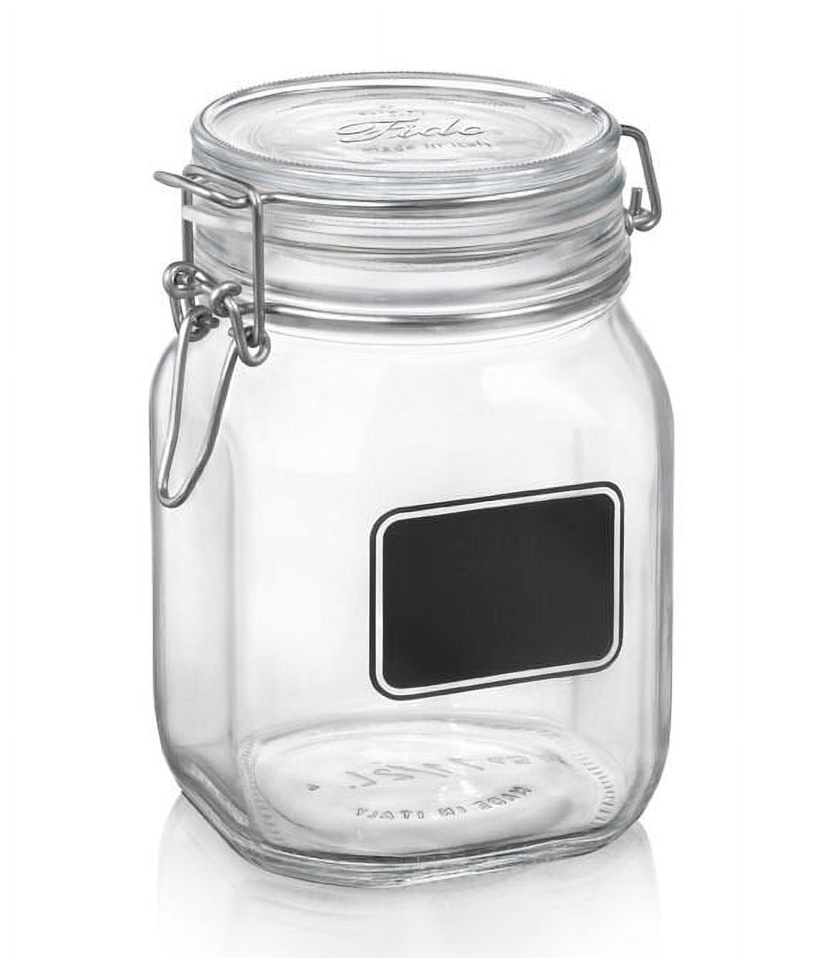 Bormioli Rocco: "Lavagna" (Chalkboard) Jars, "Fido" Line * 2.11 Pint ...