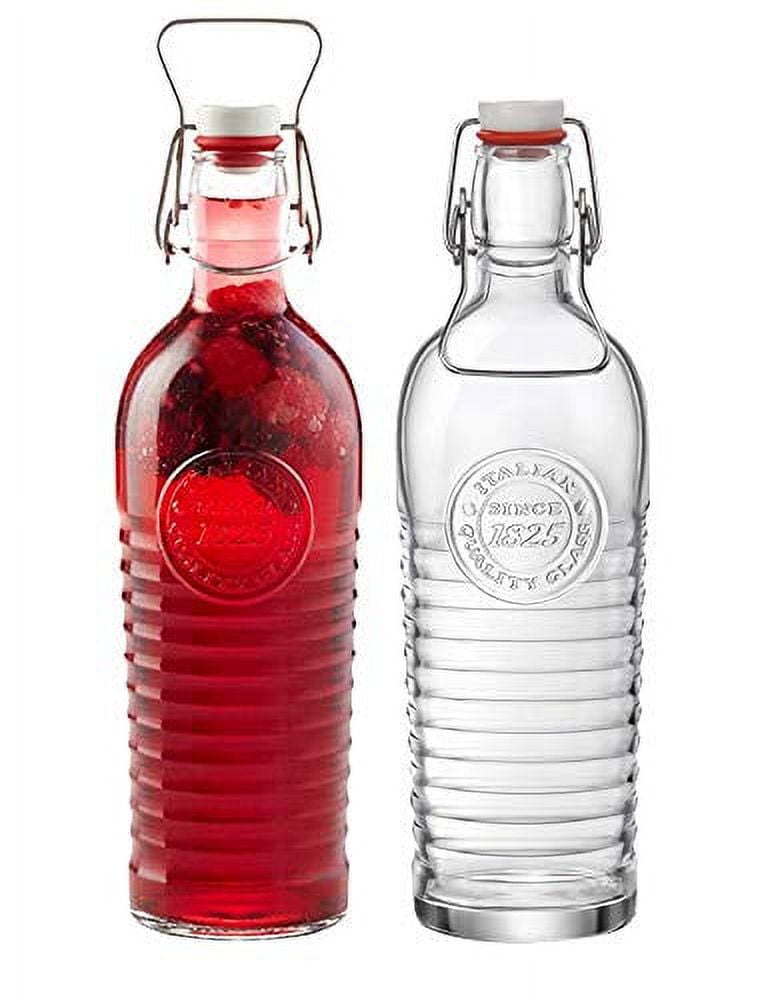 Bormioli Rocco Officina Water Bottle - 40.5oz, Italian Glass Pitcher ...
