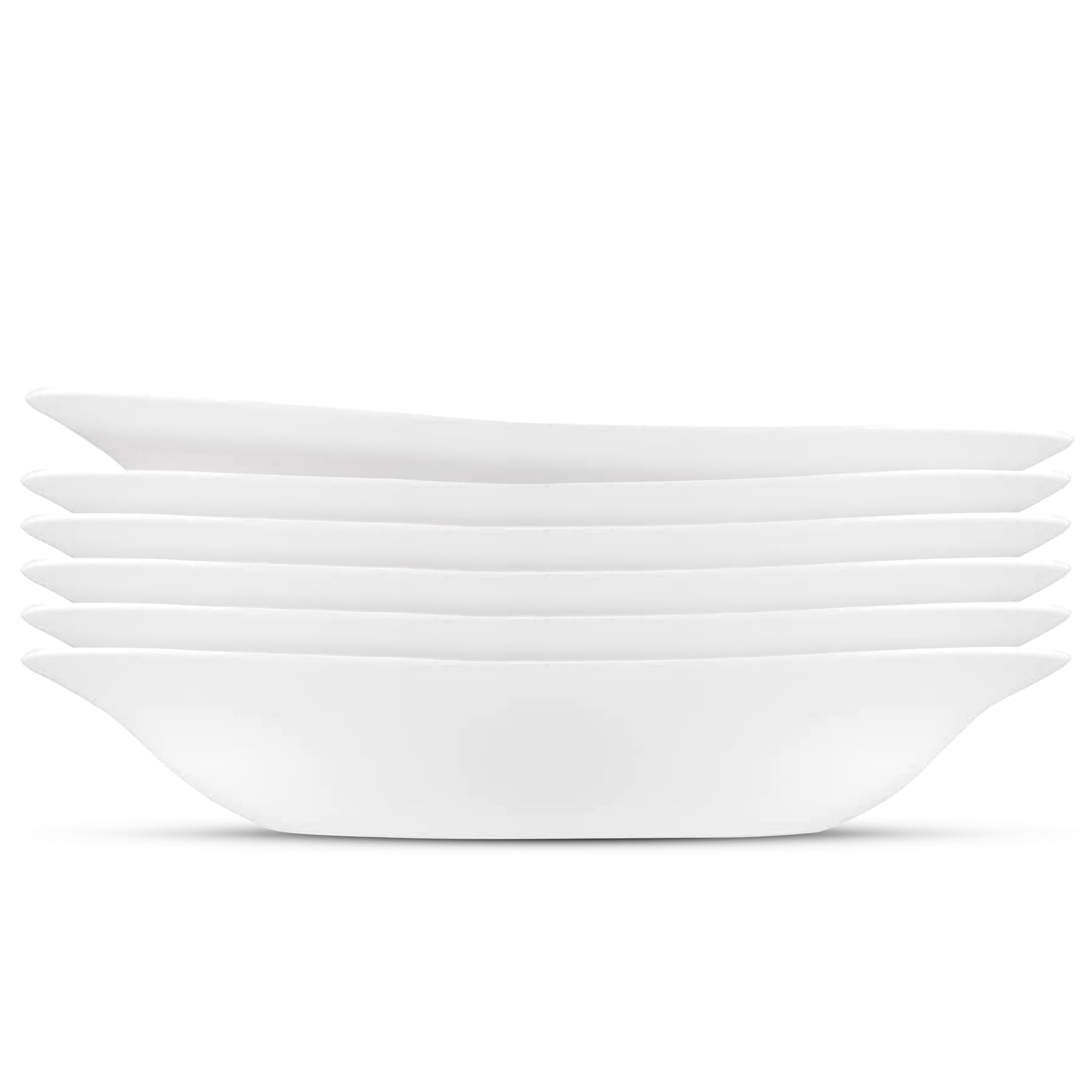 Bormioli Rocco Parma Set Of 6 Pasta Bowls And Soup Plates, 8.75 Inch ...