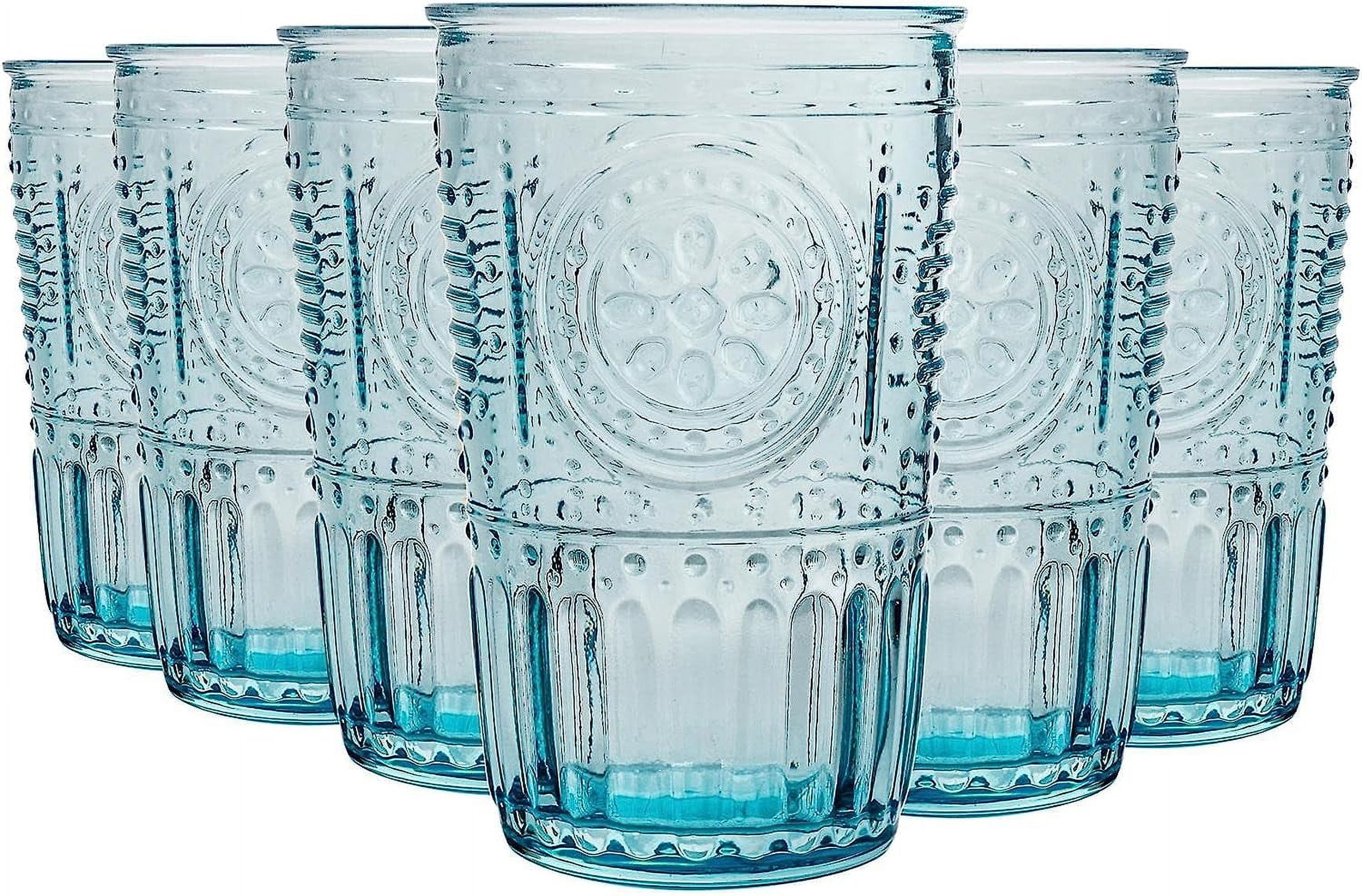 Bormioli Rocco Romantic Set Of 6 Tumbler Glasses, 11.5 Oz. Colored ...