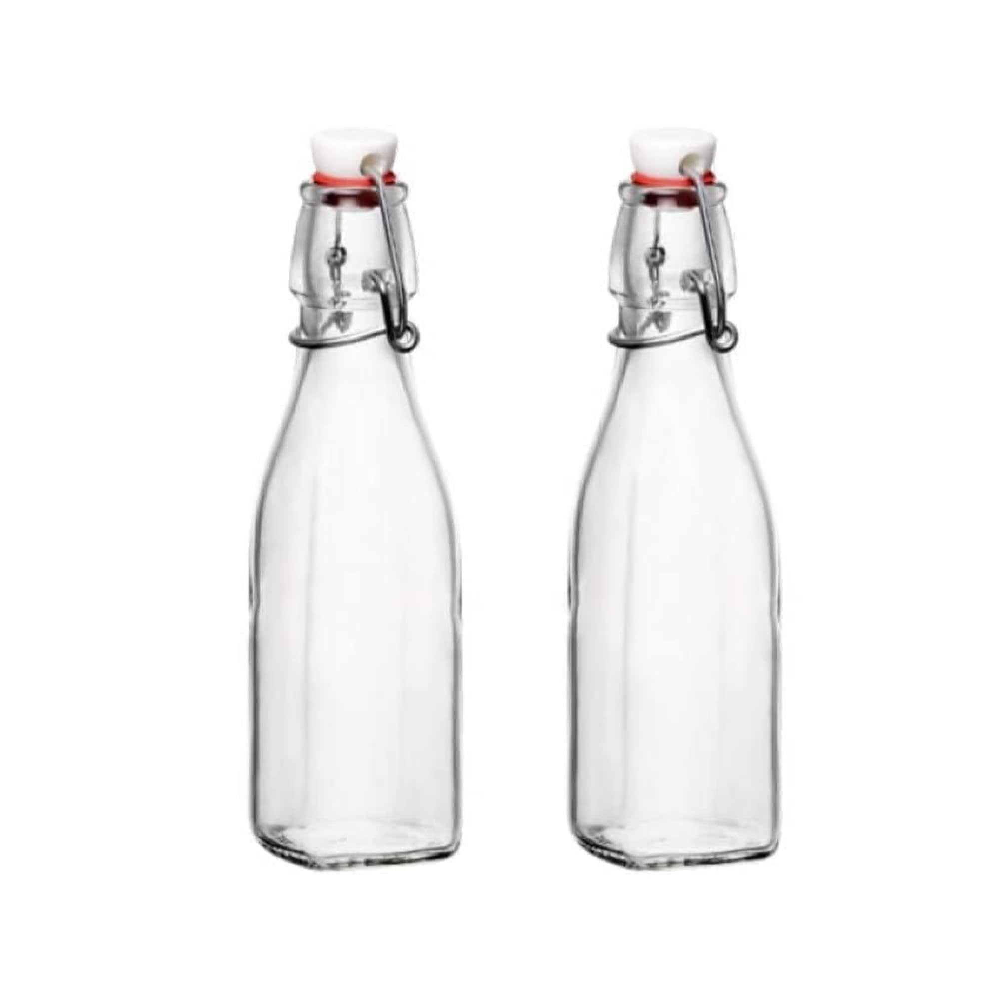 Bormioli Rocco Swing Top Glass Bottle (Set of 2) - 8.5 oz Kitchen ...