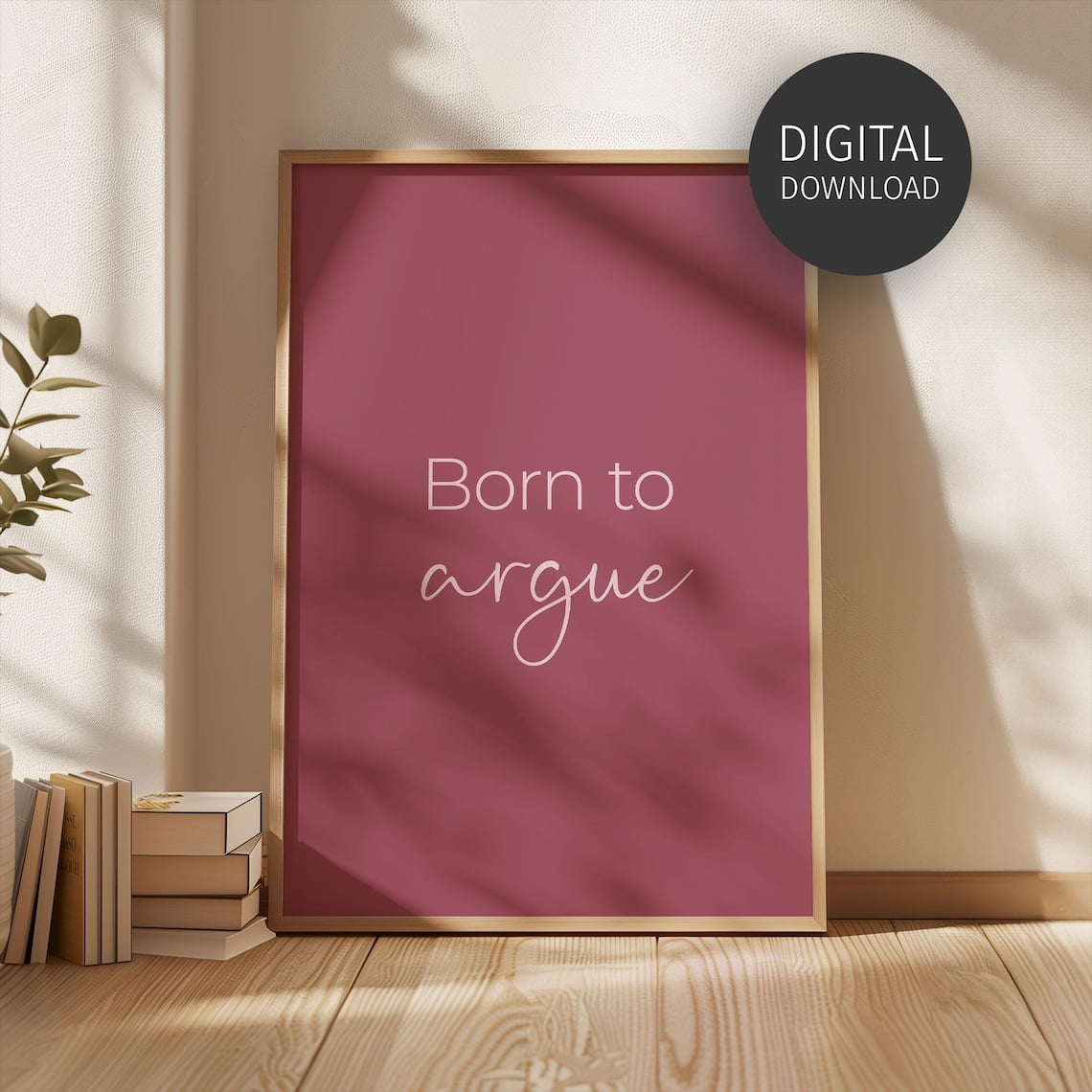Born To Argue Poster For Women In Law, Pink Law Office Decor, Poster ...