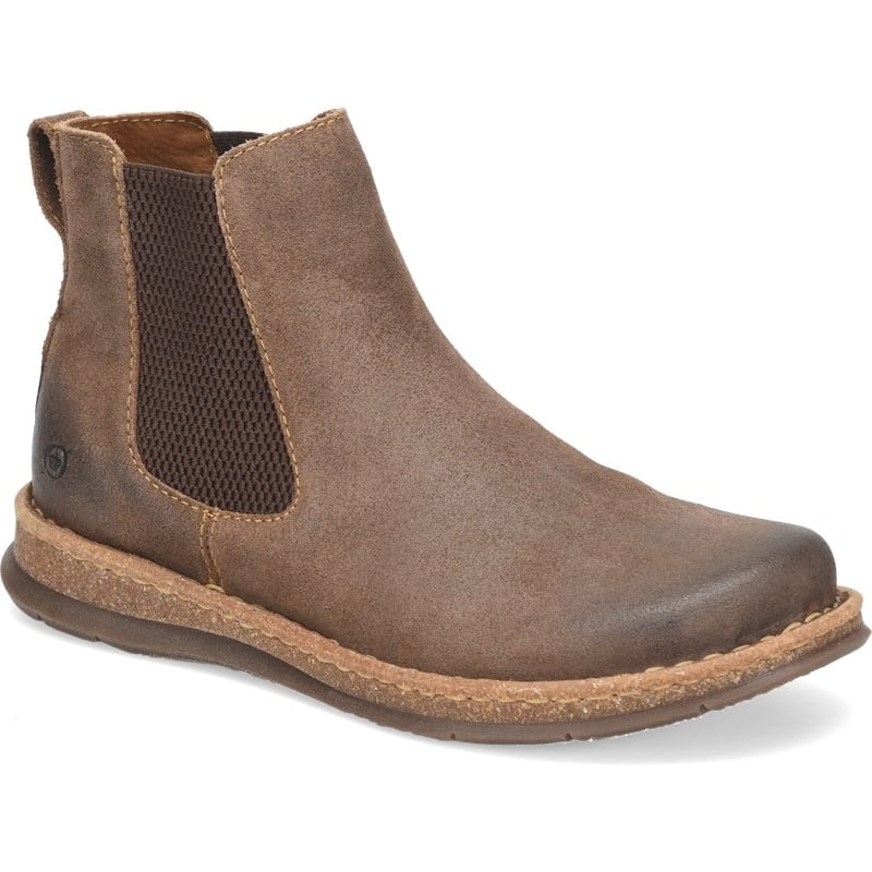 Born Brody Chelsea Boot Avola Taupe Distressed Leather Size 9 BM0010017 ...