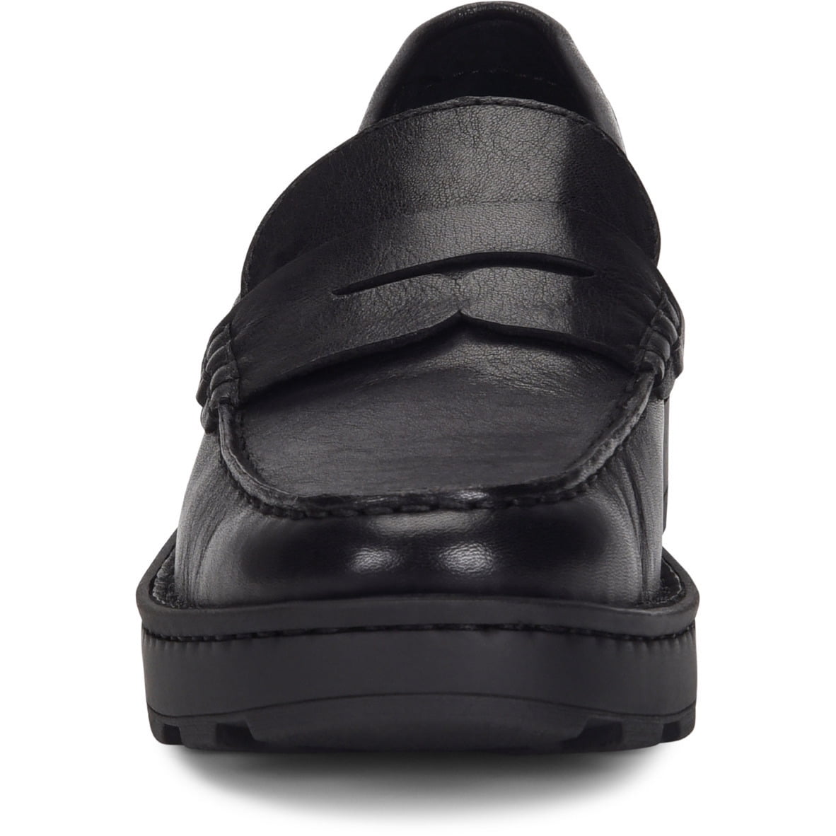 Born Carrera Loafer Black Full Grain Leather Womens Shoes - Walmart.com