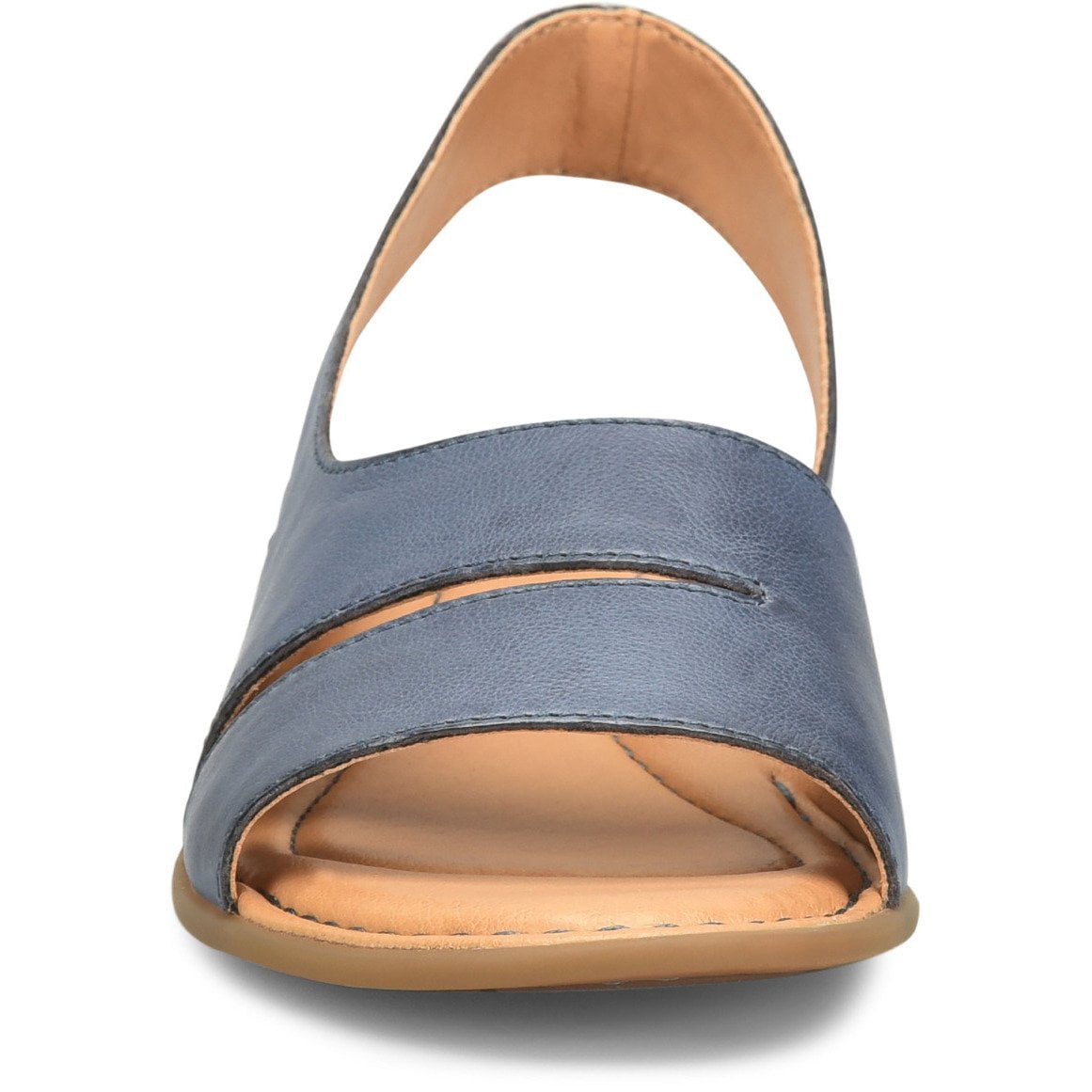 Born Crista Sandal Navy Full Grain Leather Womens Slingback BR0055834 ...