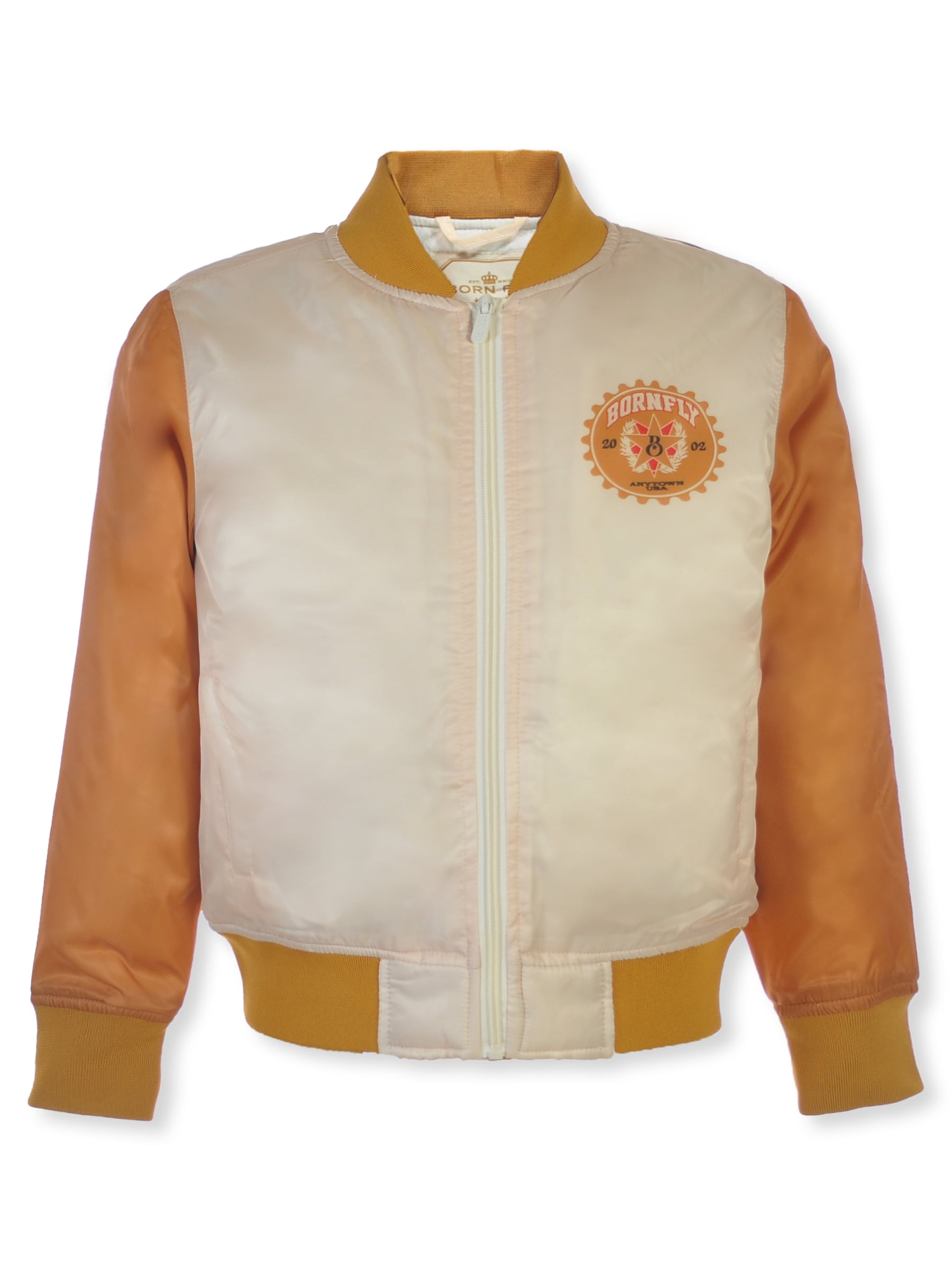 Born Fly Boys' Varsity Nylon Jacket Color: sand Size: 7 - Walmart.com