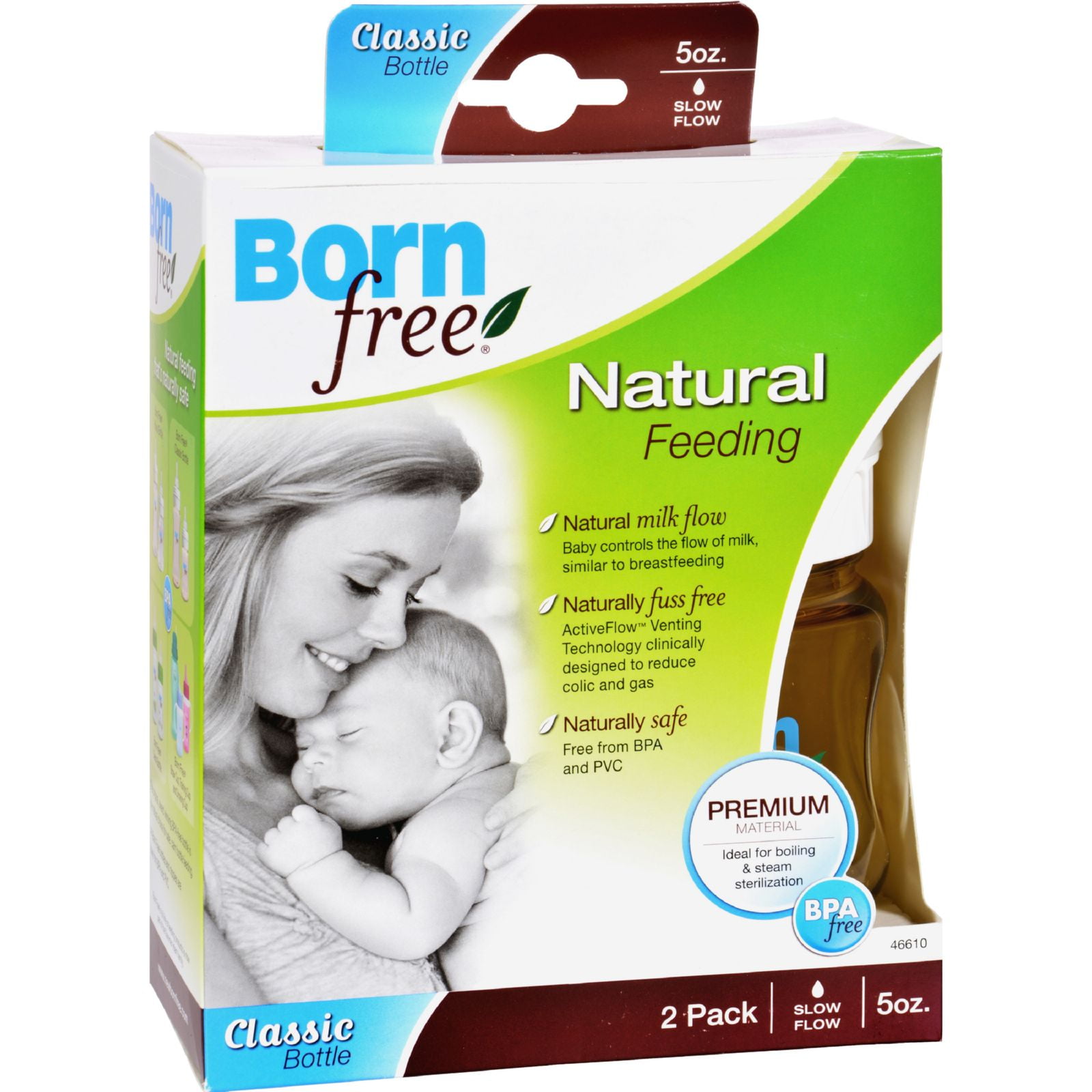 Born Free 5-ounce Classic Bottle (2 Pack) - Walmart.com