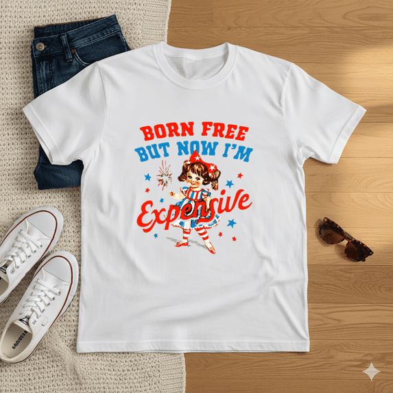 Born Free But Now I Am Expensive Funny Sarcastic Quote Unisex T-Shirt up to Size 5XL - Walmart.com