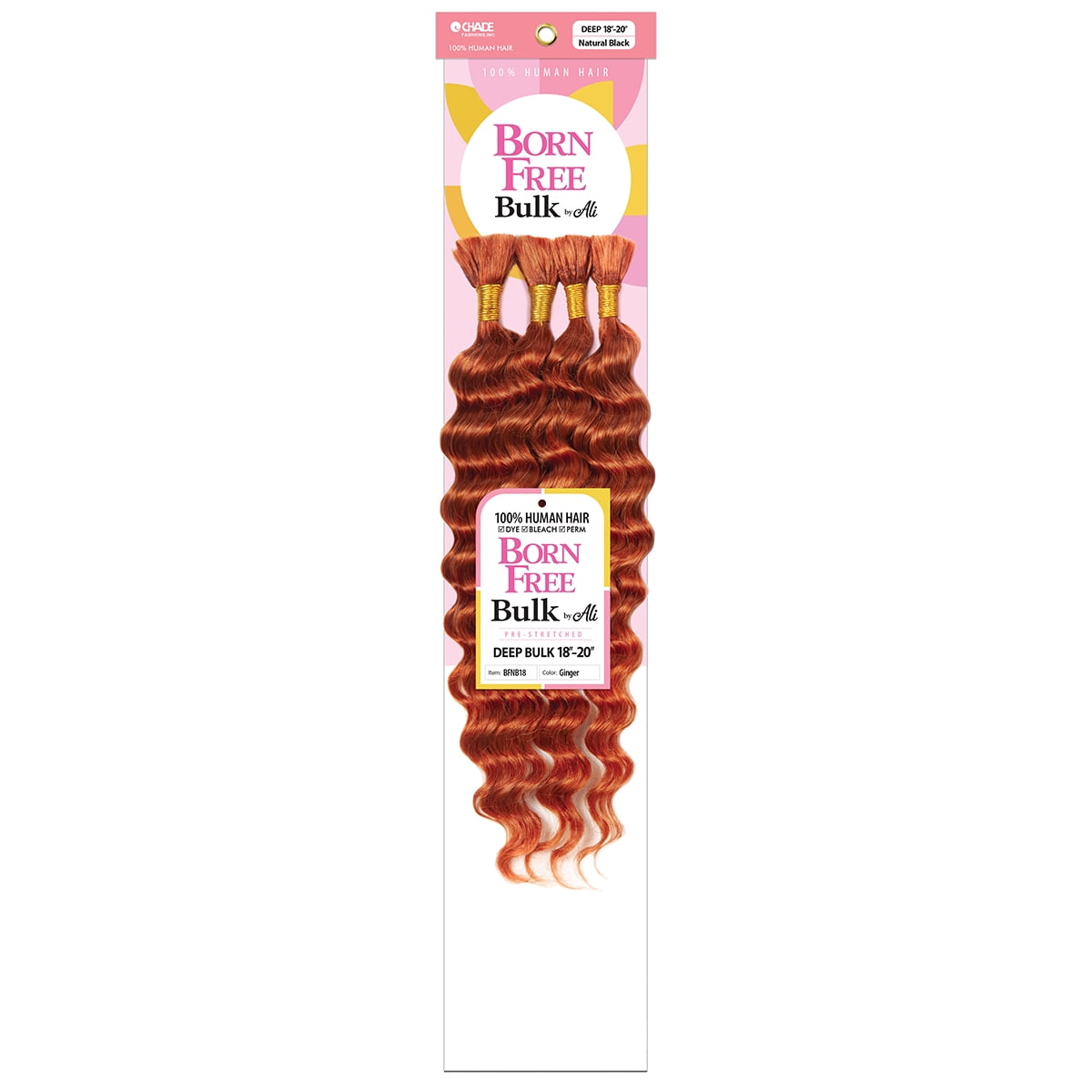 Born Free By Ali 100% Human Hair Braids New - DEEP BULK-18-20 ...