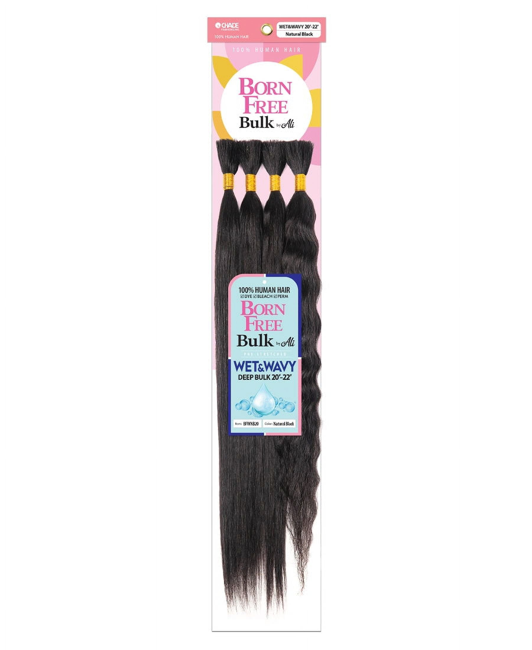 Born Free By Ali 100% Human Hair New Wet & Wavy - DEEP BULK 20-22 ...