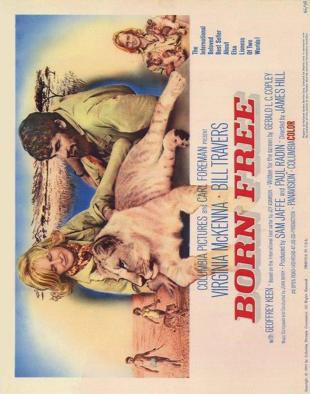 Born Free POSTER (22x28) (1966) (Half Sheet Style A) - Walmart.com