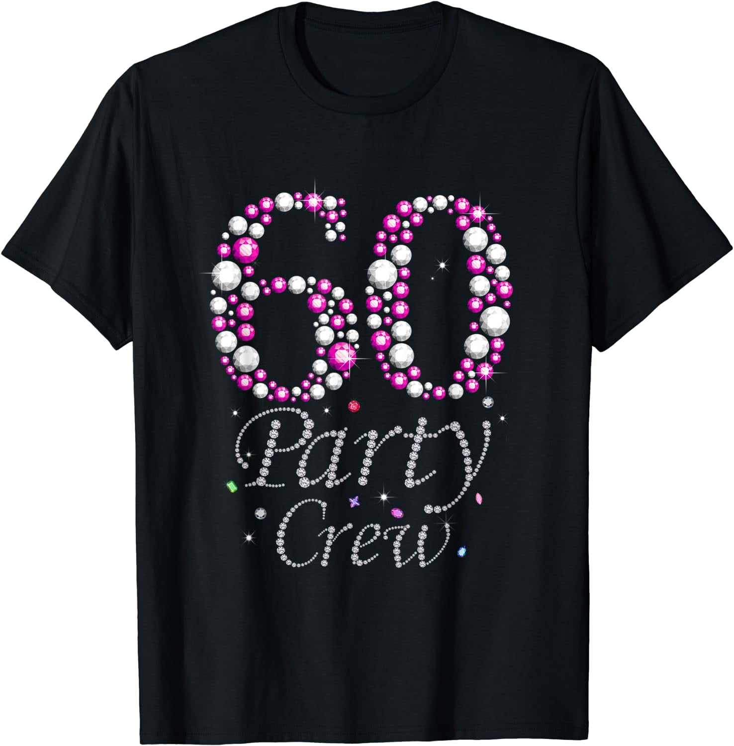Born In 1963 Diamond 60th Birthday Squad 60 Party Crew T-Shirt ...
